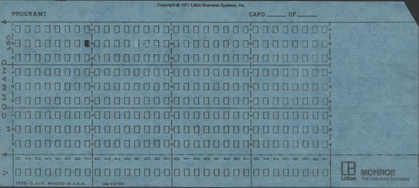 Punched card - CHM Revolution